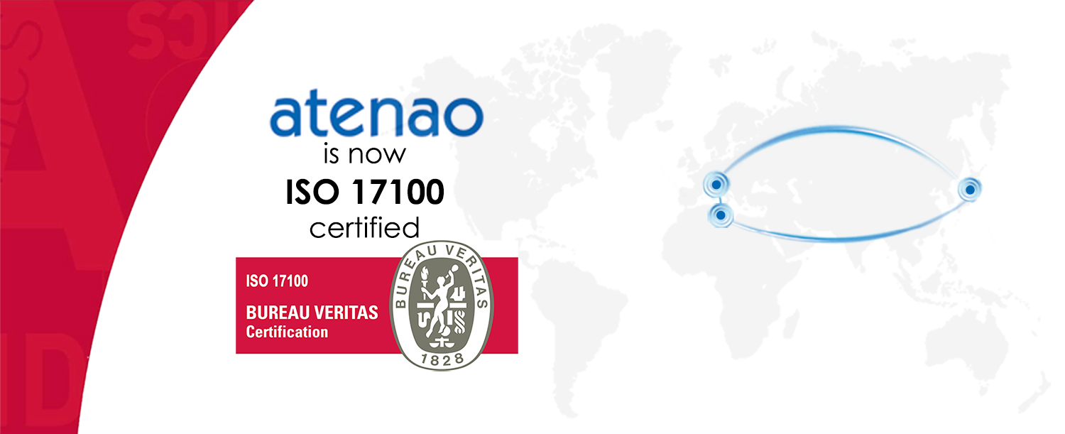 ISO 17100 certified Translation Agency - Atenao